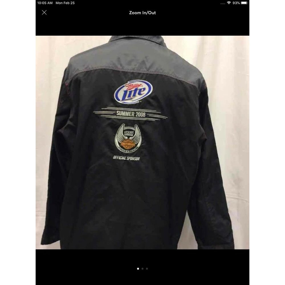Harley Davidson 105 Years Miller Lite Jacket - Gem